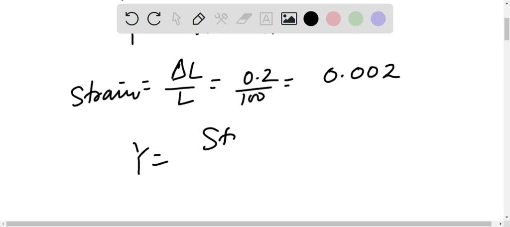A 75 mm long wire used in orthodontic braces has a cross sectional area ...
