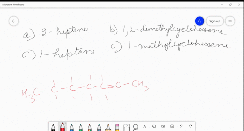 Which alkene is the most stable? Select one: a....