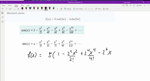 SOLVED:In each of Exercises 23-34, derive the Maclaurin series of the given function f(x) by ...