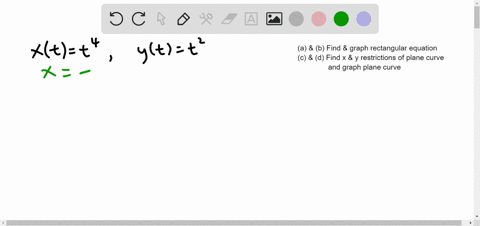SOLVED:(a) Find a rectangular equation of each plane curve with the given parametric equations ...