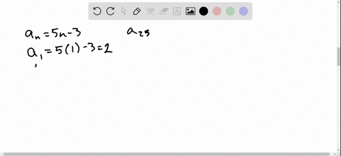 SOLVED:Write the first five terms of each sequence and then find the ...