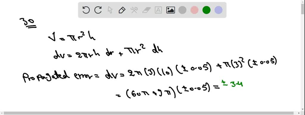 ⏩SOLVED:The possible error involved in measuring each dimension of a… | Numerade