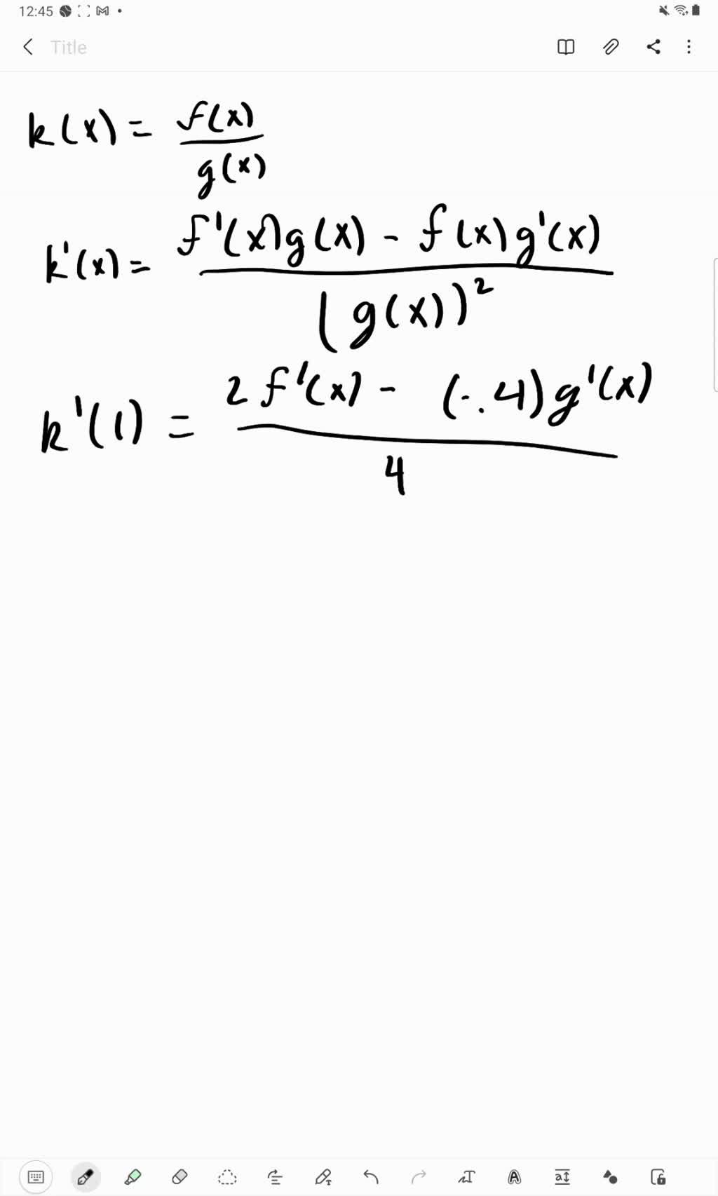 SOLVED Let H x f x cdot G x And K x F x G x And L x g x