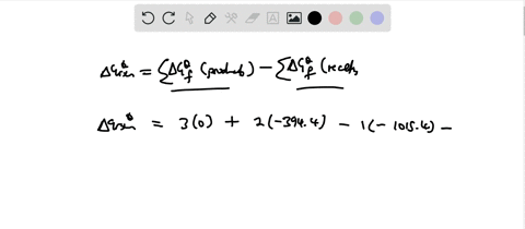 ⏩SOLVED:Use the data in Appendix D to calculate the values of… | Numerade