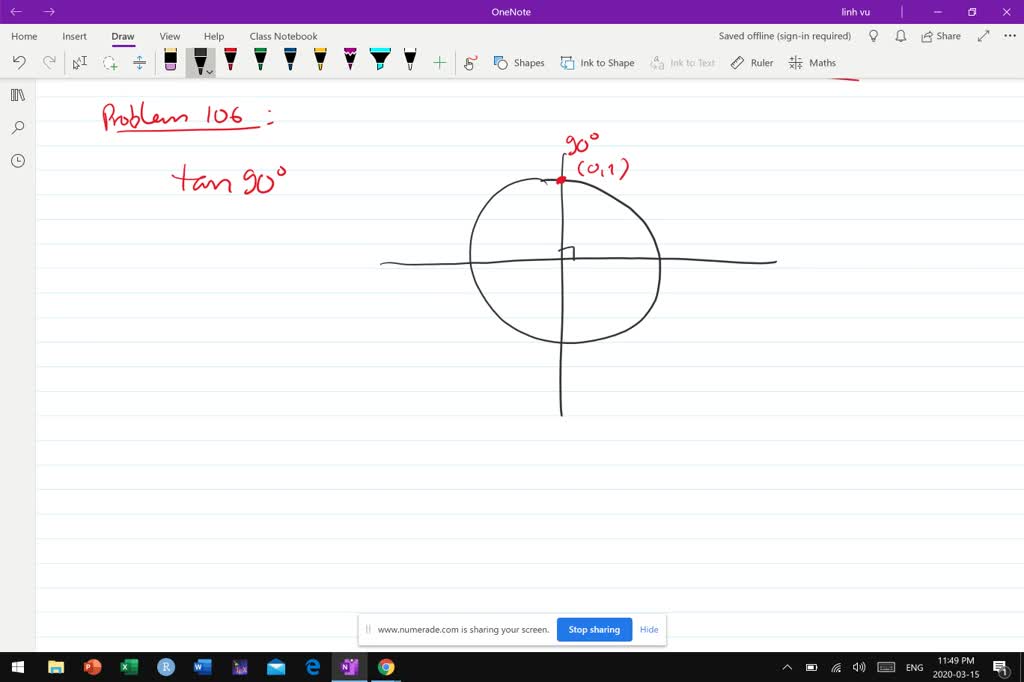 SOLVED Explain Why Tan 90 Is Undefined 
