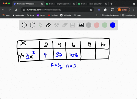 SOLVED:Direct Variation as an n th Power In Exercises 27-30, use the given values of k and n to ...