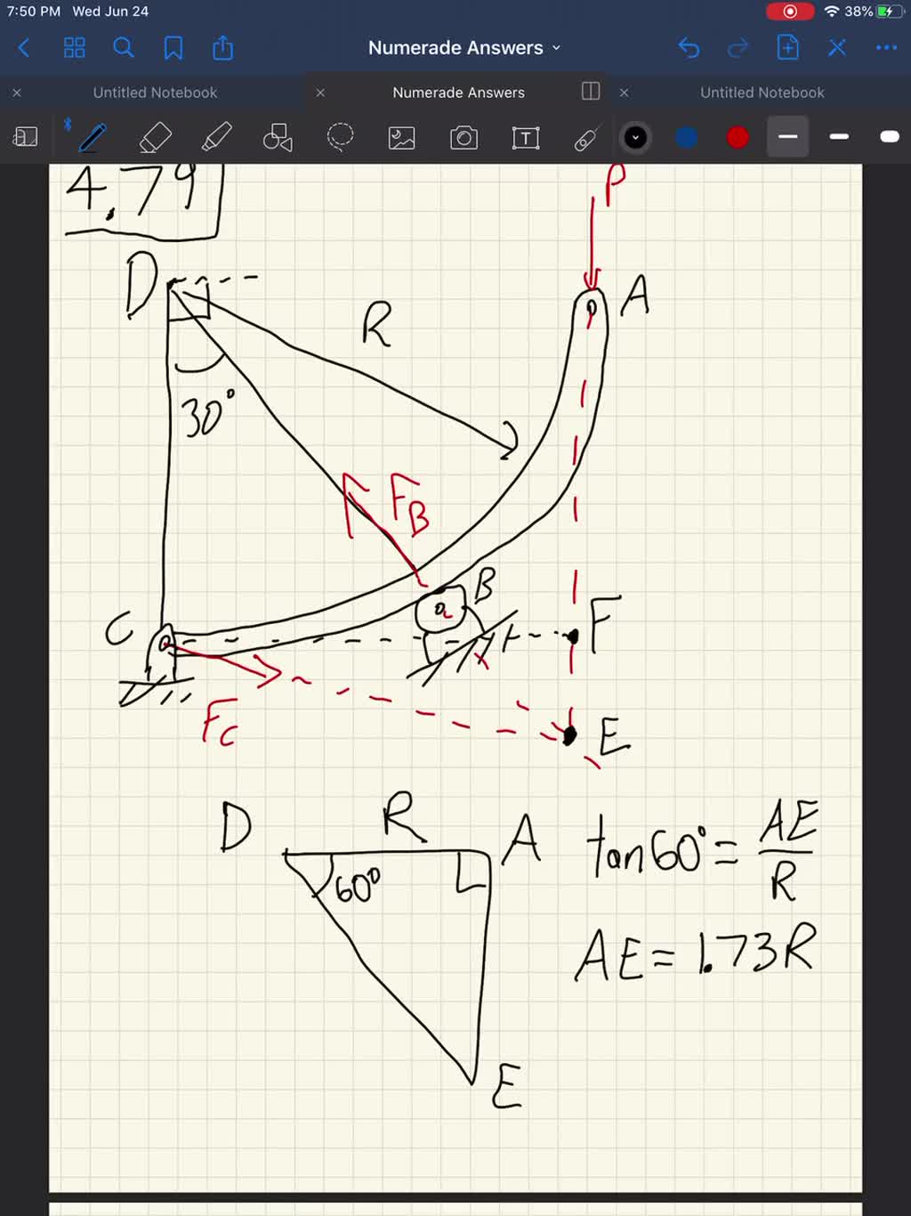 ⏩solved Knowing That θ 30 ∘ Determine The Reaction A At B B At… Numerade
