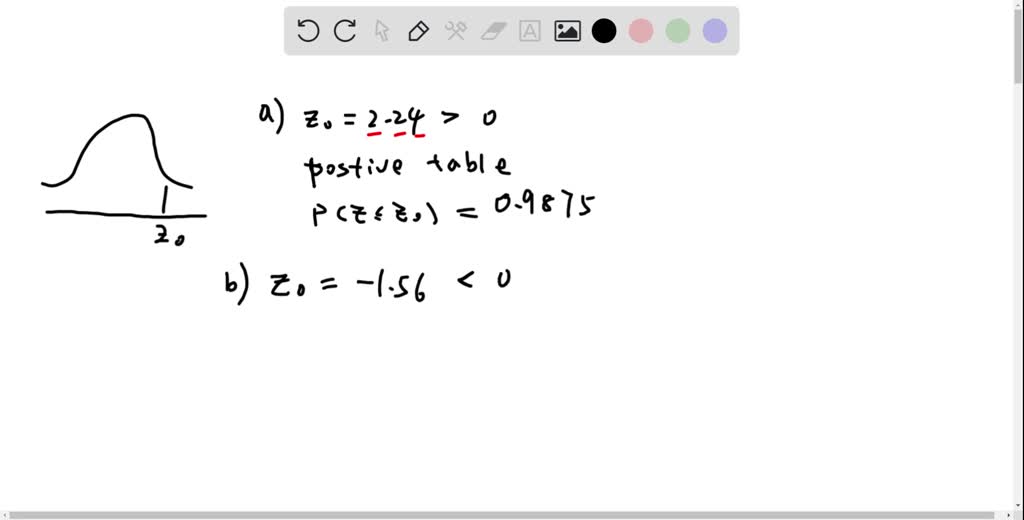 SOLVED:Use Table II to obtain the areas under the standard normal curve ...
