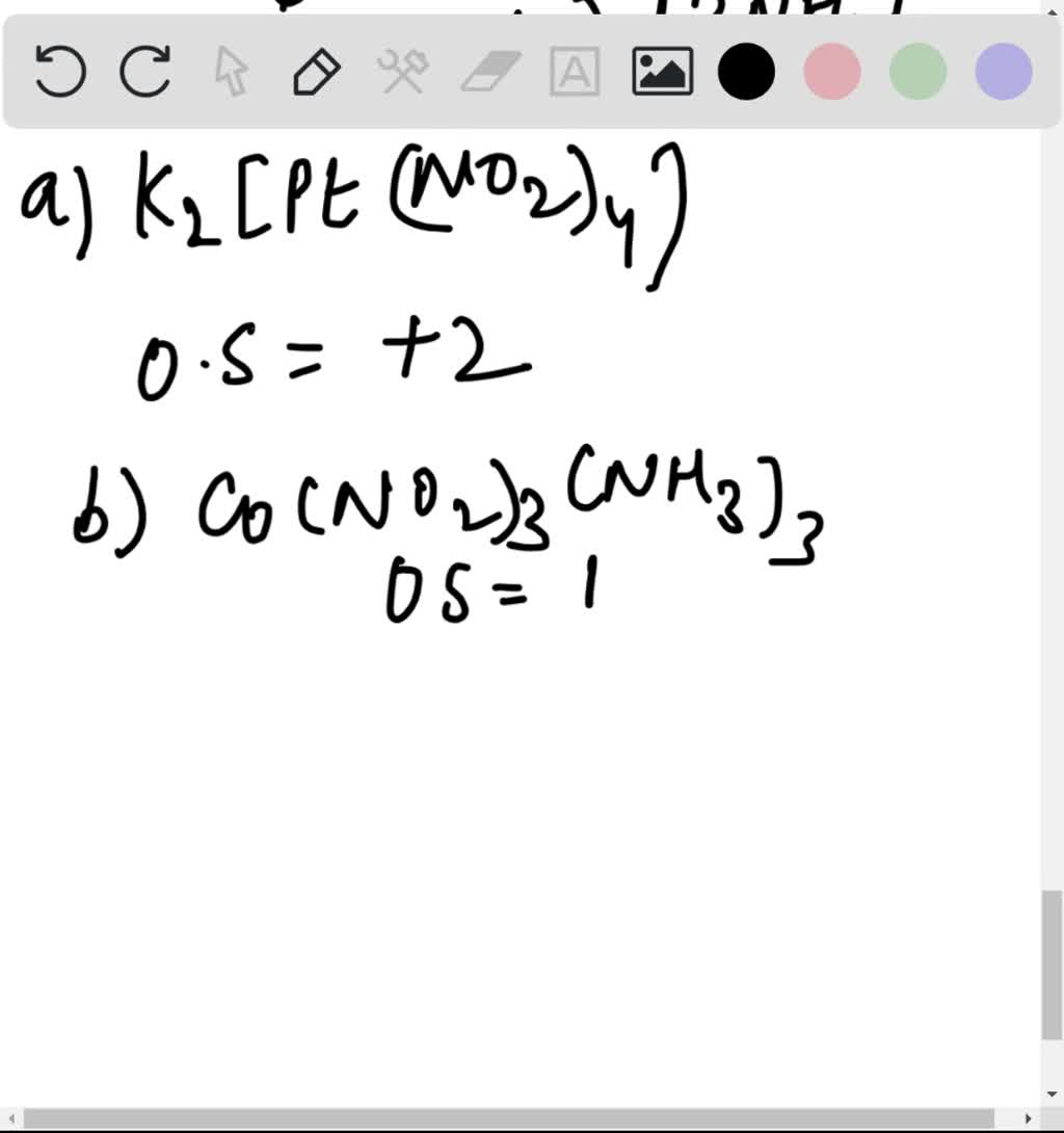 SOLVED:Give the oxidation number for the central atom or ion in each of ...