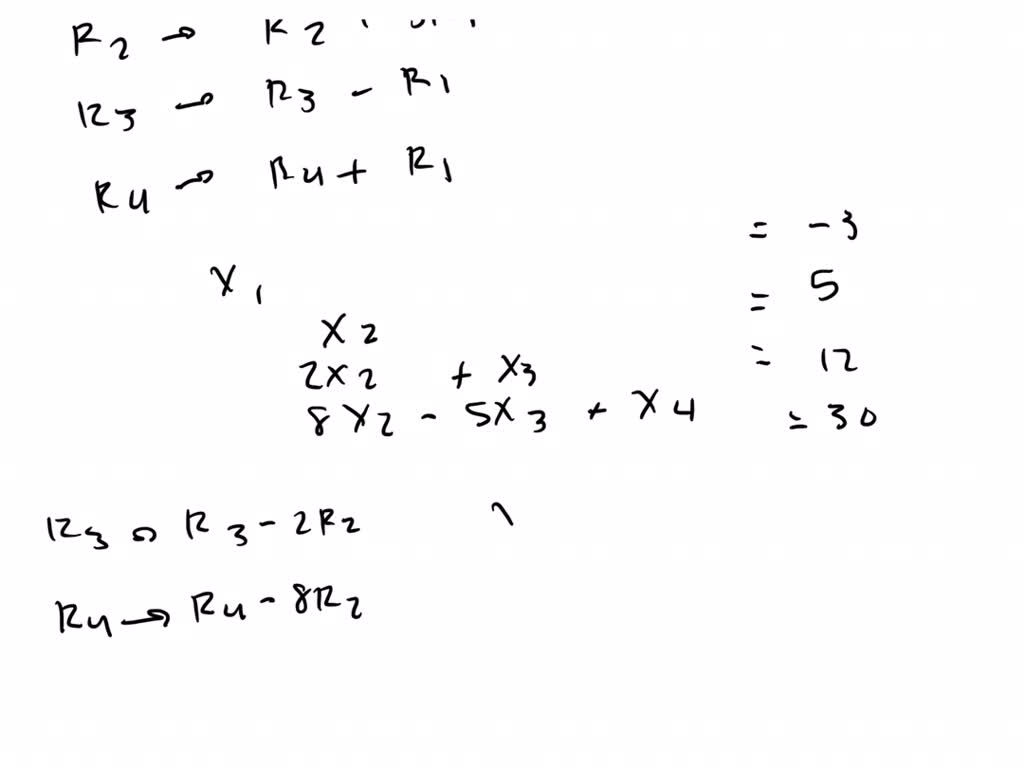 SOLVED:Linear systems are particularly easy to solve when they are in ...