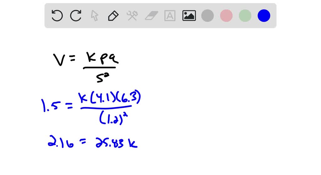 SOLVED:Find a mathematical model that represents the statement. (Determine the constant of ...