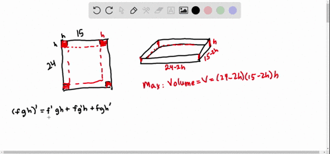 SOLVED:A box (with no top) is to be constructed from a piece of ...