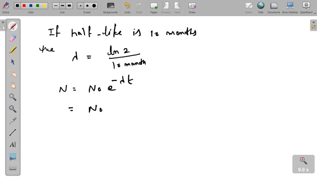SOLVED:The half-life of a radioactive nuclide is 10 months. The ...