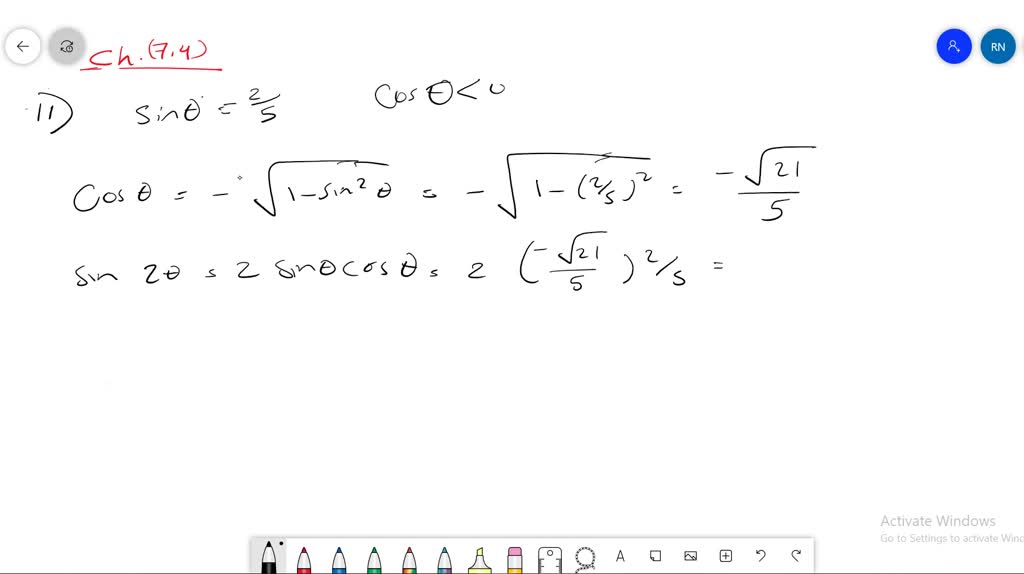 ⏩SOLVED:Use identities io find values of the sine and cosine… | Numerade