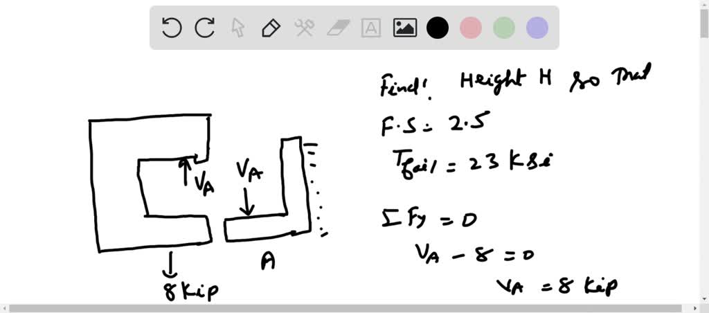 SOLVED: The aluminum bracket A is used to support the centrally applied ...