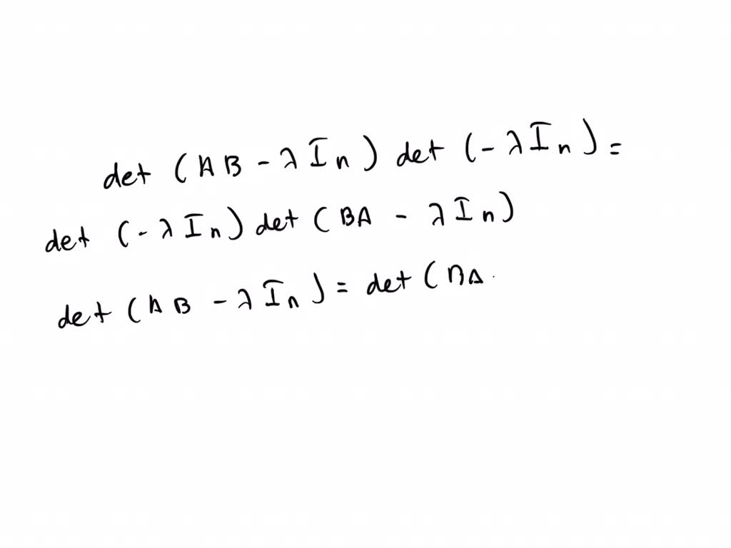 SOLVED:Prove that the relation ∼on pairs A, B or real n ×n matrices given by A ∼B ⇔B=M^-1 A M ...