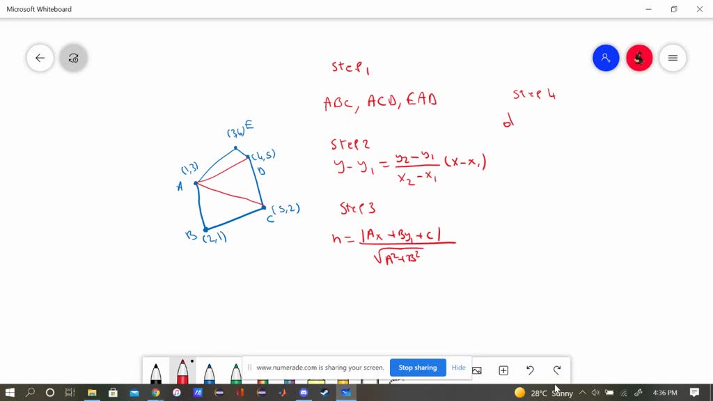 Use the pentagon shown below. (a) Describe how to use the formula for ...