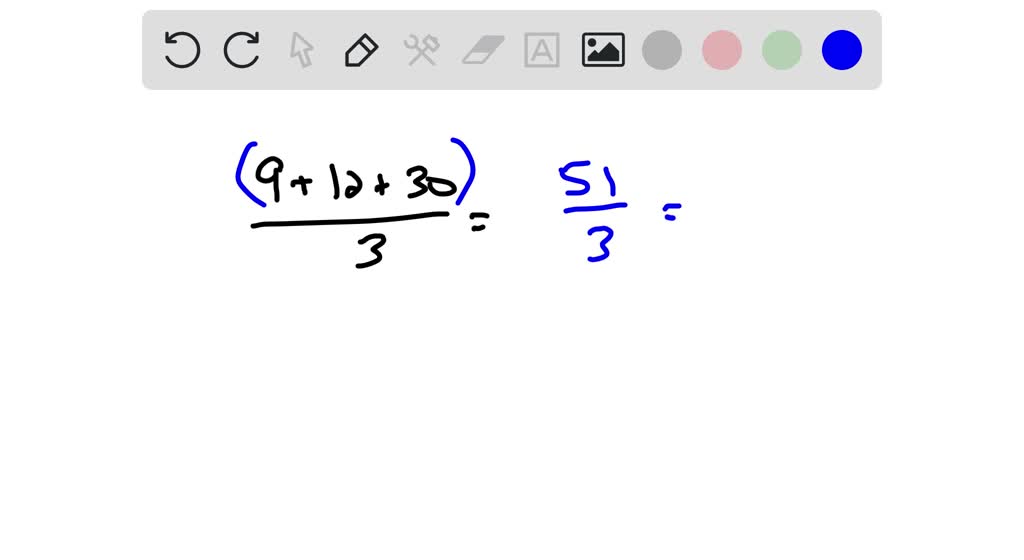 ⏩SOLVED:Calculate the average of the numbers in each of the… | Numerade