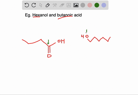 Draw the condensed structural formula for the ester formed...