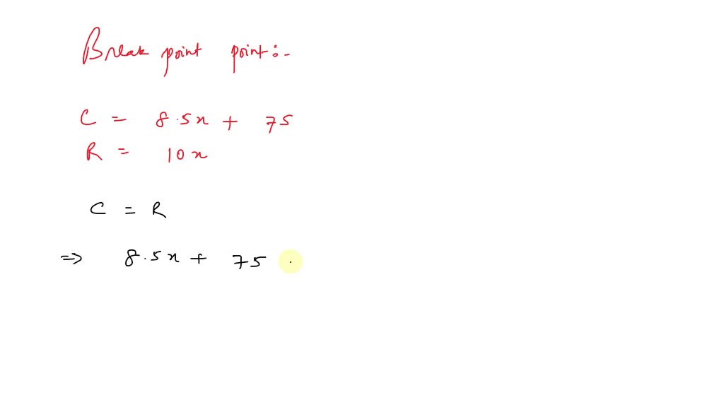 The break-even point for a company is where costs equal revemues ...