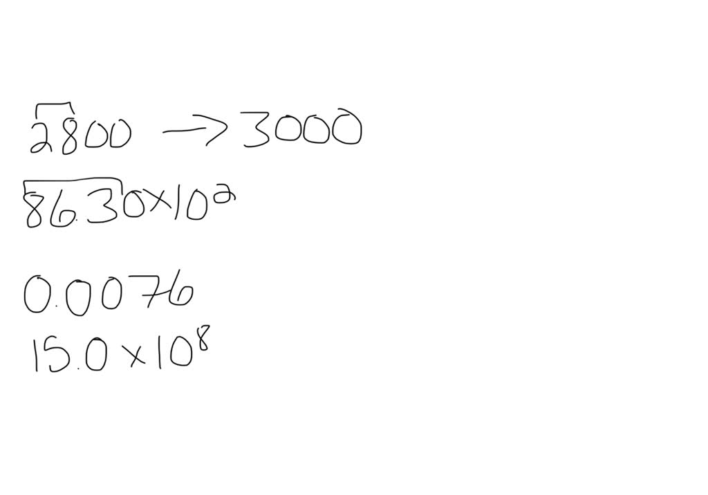 SOLVED:Estimate the order of magnitude (power of ten) of: (a) 2800, (b ...