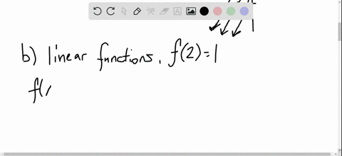 SOLVED:(a) Find an equation for the family of linear functions with ...
