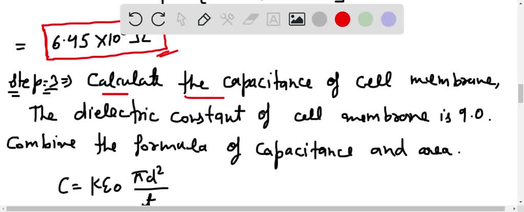 SOLVED:A cell membrane has a resistance and a capacitance and thus a ...