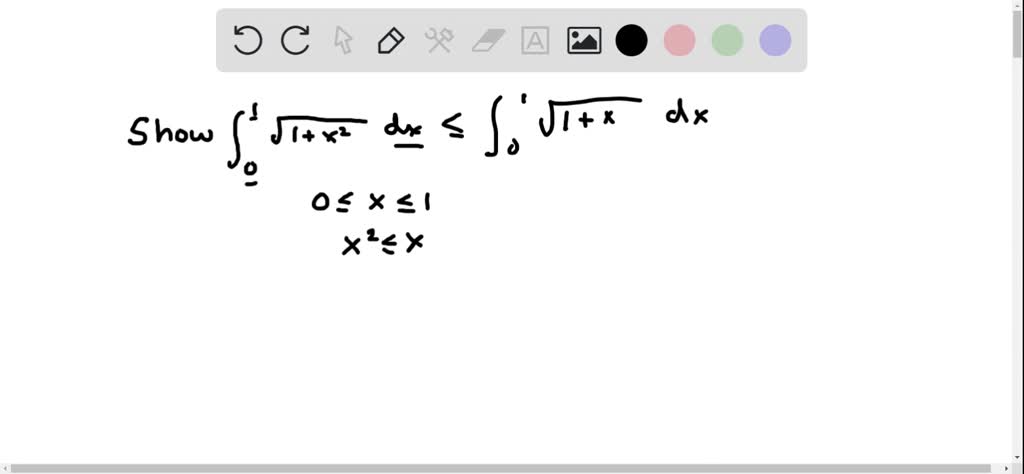 SOLVED: 55-58 Use the properties of integrals to verify the inequality without evaluating the ...