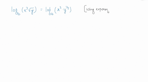 SOLVED:Expand: logb(x^3 √(y))