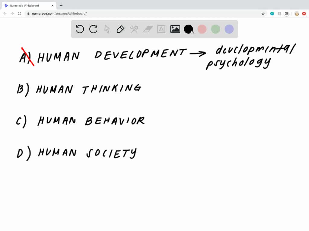 SOLVED:Psychology is best defined as the scientific study of a. human behavior. b. mental ...