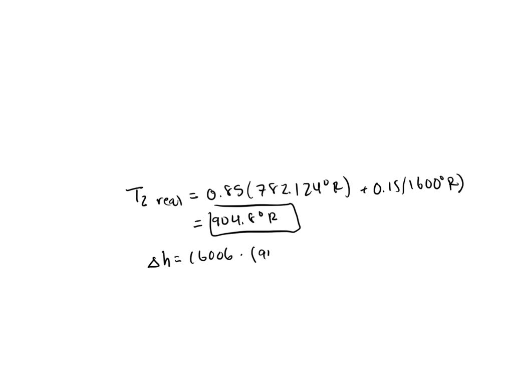 SOLVED:Air expands adiabatically through a turbine from a pressure and temperature of 180 psia ...