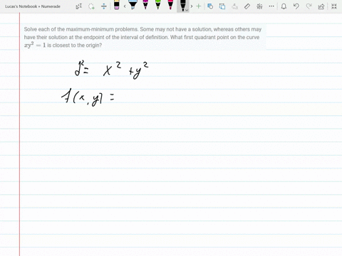 ⏩SOLVED:Solve each of the maximum-minimum problems. Some may not ...