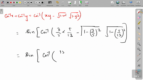 SOLVED:Find each value without using a calculator. sin[cos^-1((3)/(5 ...