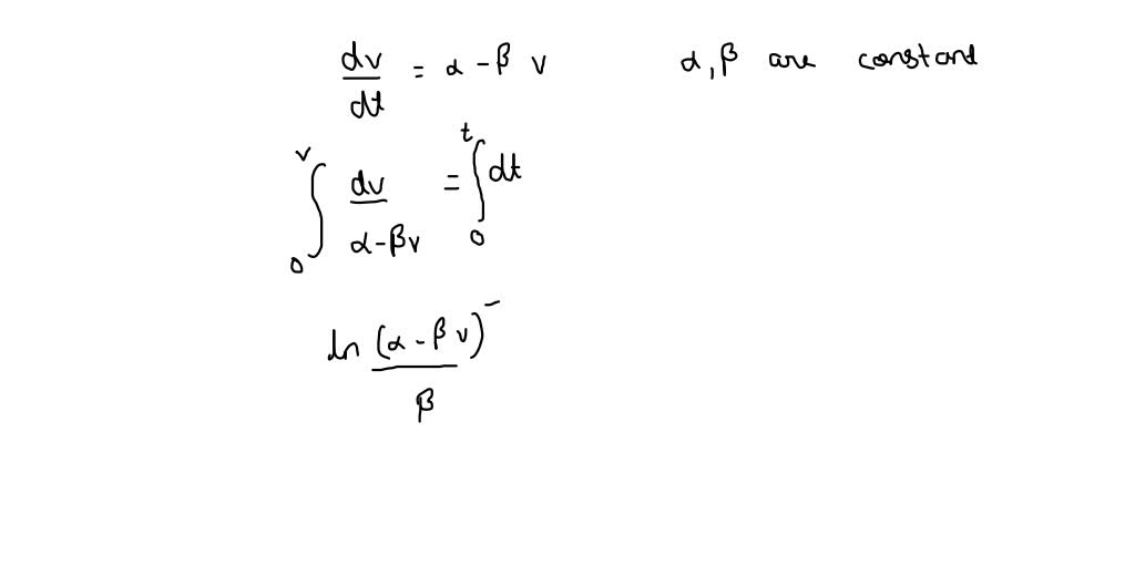 SOLVED particle Moves According To The Equation d V d T v SOLVED particle Moves According To The Equation d V d T v