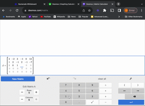 SOLVED:Technology Exercises If your graphing utility has a ⌈ ref ] (row-echelon form) command or ...