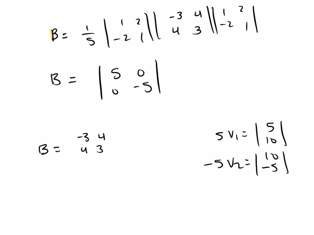 SOLVED:In Exercises 19 through 24, find the matrix B of the linear ...