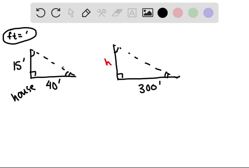 A building casts a shadow 75 ft long. At the same time, the shadow cast ...