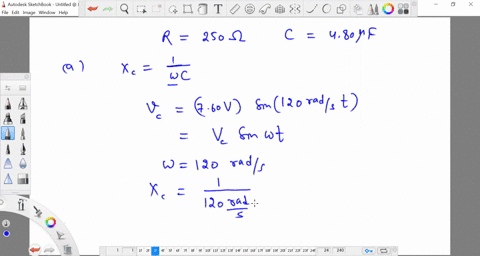 Refer to the formulas in the Resistive-Capacitive Series Circuits section of Appendix B. A 15 ...