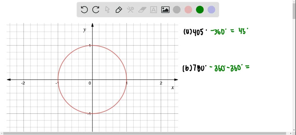 SOLVED:In Exercises 27-30, sketch each angle in standard position. (a ...