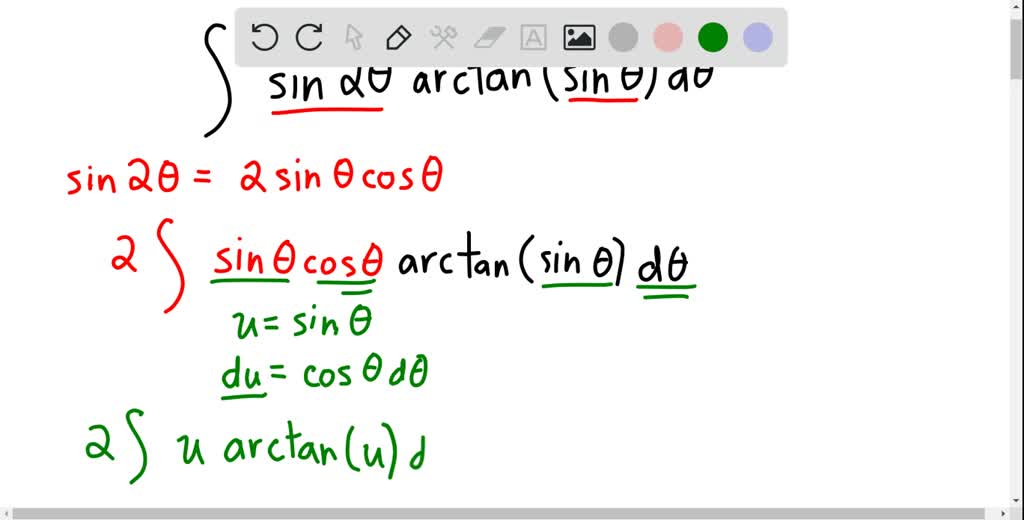 SOLVED:Use the Table of Integrals on the Reference Pages to evaluate the integral. ∫sin2 θarctan ...