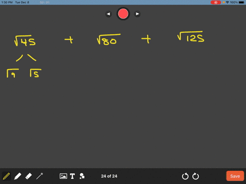 SOLVED: Find the perimeter of the triangle in simplified radical form ...