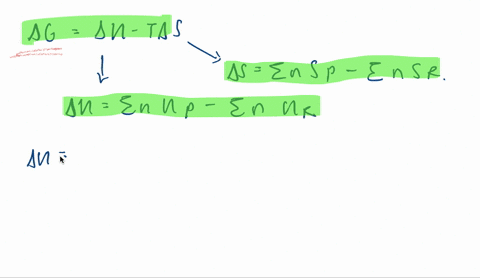 SOLVED:Calculate \Delta G^{\circ} at 72^{\circ} \mathrm{C} for reactions in which (a) \Delta H ...
