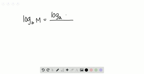 SOLVED:Describe the change-of-base property and give an example.