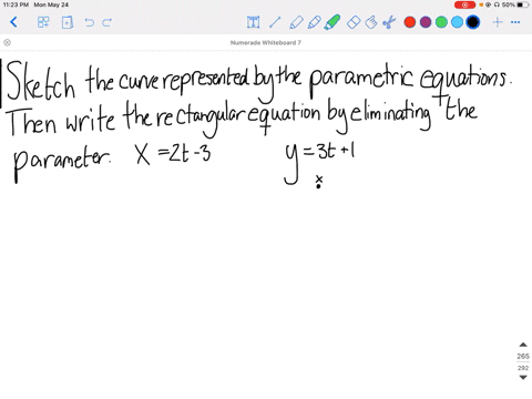 SOLVED:In Exercises 1–18, sketch the curve represented by the parametric equations (indicate the ...