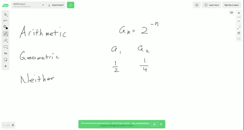 SOLVED: Find the first four terms of each sequence and identify each sequence as arithmetic ...
