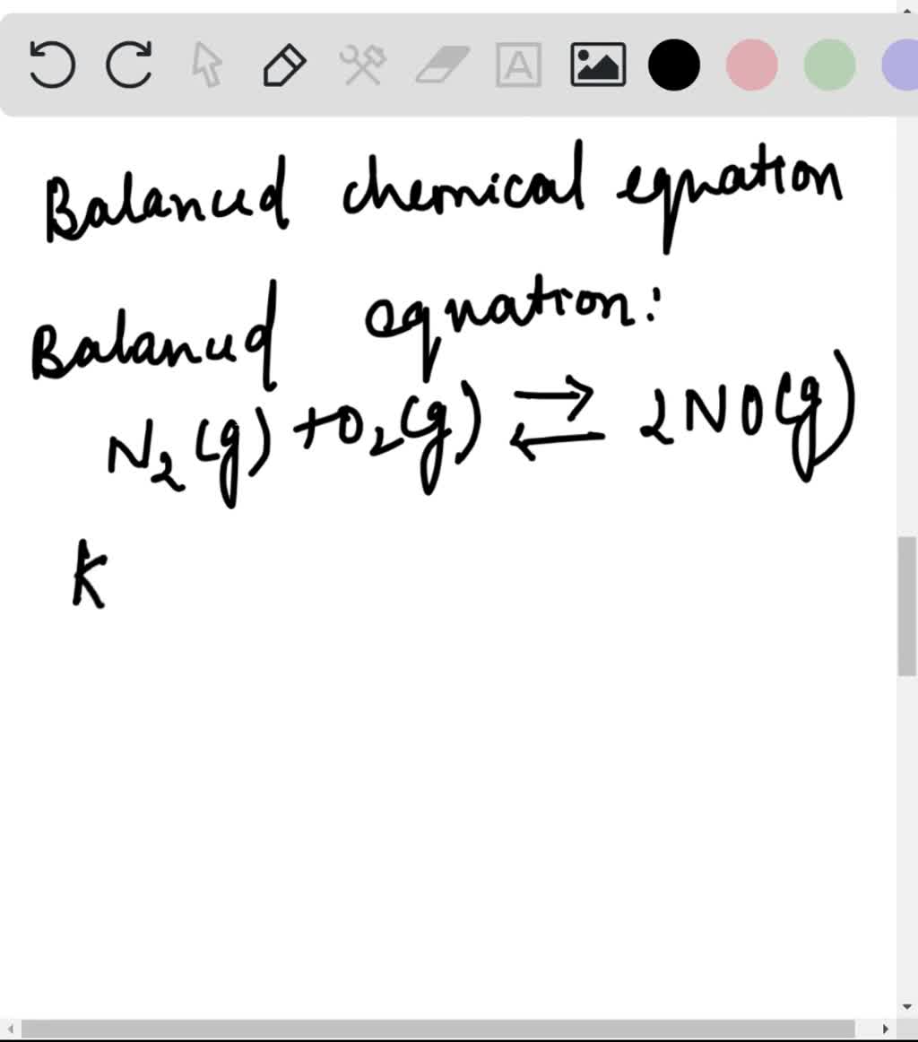 SOLVED:The reaction between nitrogen and oxygen to form NO(g) is ...