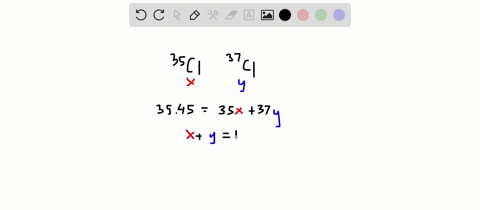 SOLVED:Chlorine has two principle stable isotopes, ^35 Cl and ^37 Cl ...