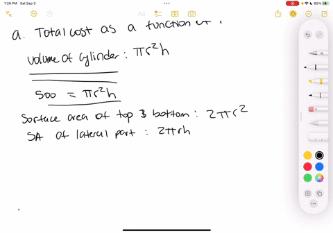⏩SOLVED:A can in the shape of a right circular cylinder is required ...