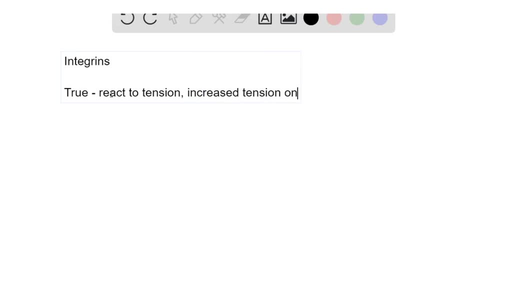 SOLVED:Integrins can convert mechanical signals into intracellular ...
