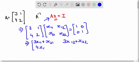 SOLVED:Finding the Inverse of a Matrix In Exercises 13-24, find the inverse of the matrix (if it ...